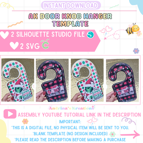 AK Door Knob Hanger Template – Andrina's Kreations llc