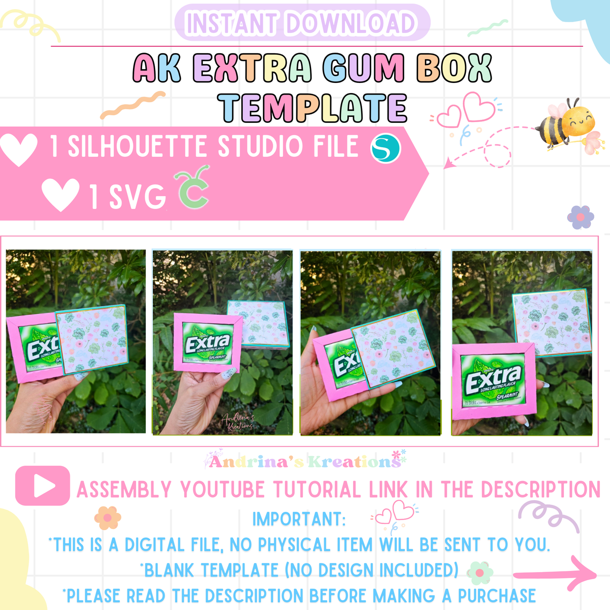 AK Extra Gum Box – Andrina's Kreations llc